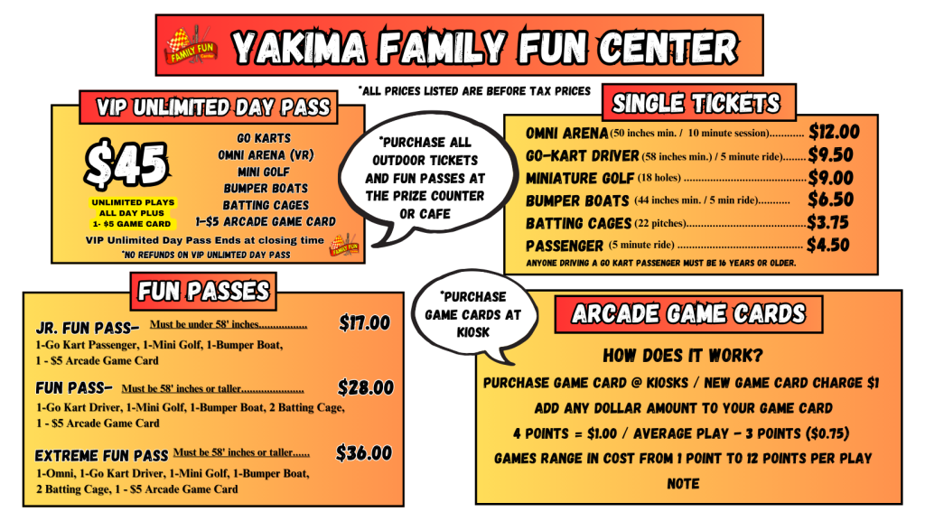 Home - Yakima Family Fun Center